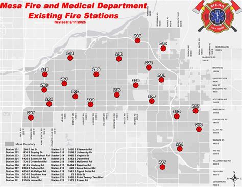 Fire Station Locations City Of Mesa