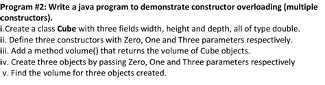 Solved Program 2 Write A Java Program To Demonstrate