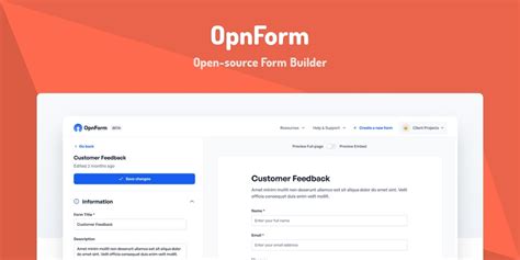 Opnform Open Source Form Builder Made With Laravel