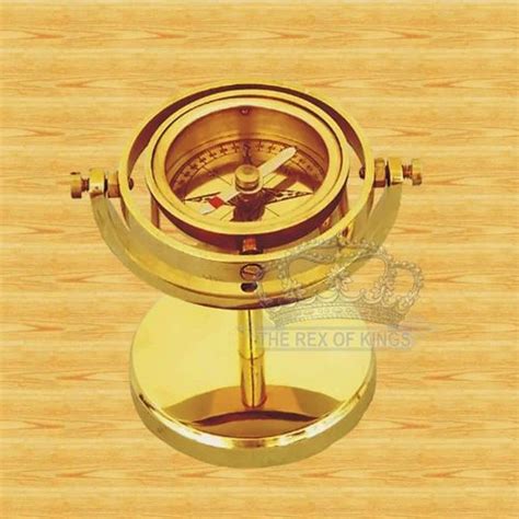 Brass Nautical Gimbaled Compass On Stand 4 The Rex Of Kings Roorkee Id 3608964930
