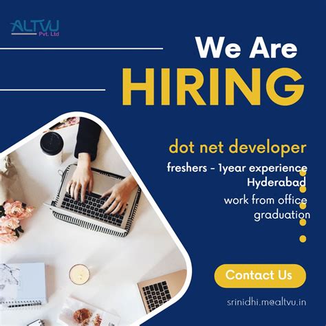Srinidhi Marishetty On Linkedin Connection Team Altvu Hiring Dotnet Immediatehiring