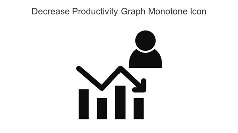 Decrease Productivity Graph Monotone Icon In Powerpoint Pptx Png And