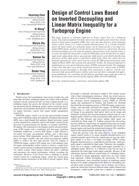 Design Of Control Laws Based On Inverted Decoupling And Linear Matrix