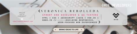 M Verónica Rebolleda Front End Developerweb Developerhtml Cssjsjavanodejsvuejs
