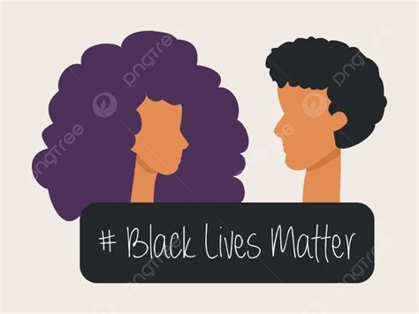 아프리카 계 미국인 여성과 인종 차별의 남성 피해자의 그림 흑인의 삶이 중요합니다 사진 배경 및 무료 다운로드를위한 그림