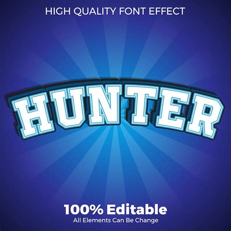 굵은 체 스포츠 텍스트 스타일 편집 가능한 글꼴 효과 프리미엄 벡터