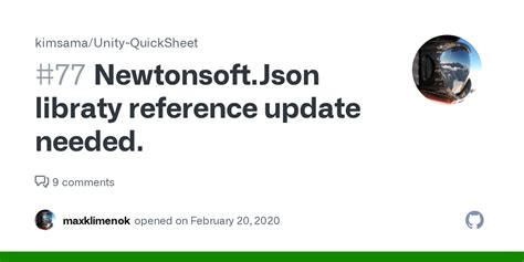 Newtonsoftjson Libraty Reference Update Needed · Issue 77 · Kimsama