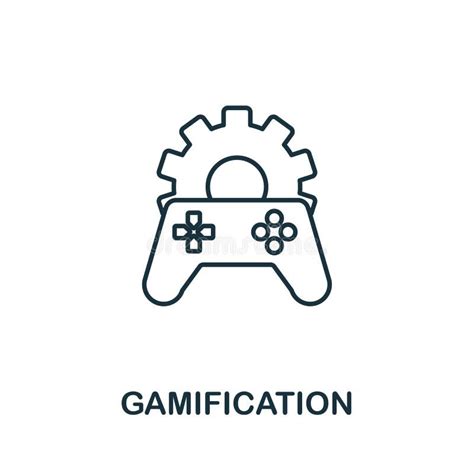 Gamification Outline Icon Thin Line Concept Element From Content Icons