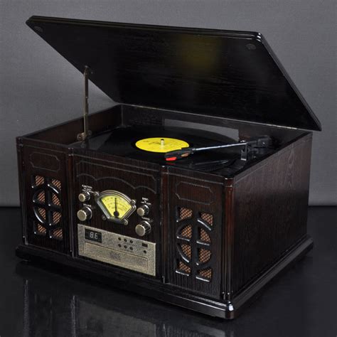华携留声机电唱机黑胶唱片机自己回臂 CD AM FM收音 新款 hxw136129274