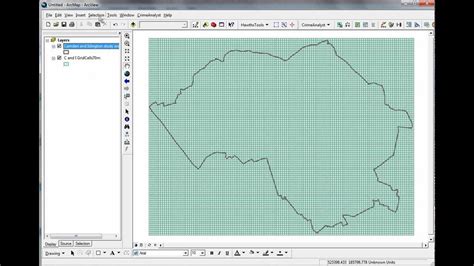 Arcgis Creating A Grid Using Hawths Tools Youtube