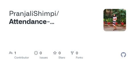 GitHub PranjaliShimpi Attendance Management System Using Face Recognition