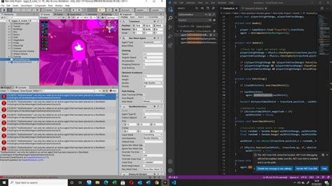 For Some Reason Setdestination Is Not Working With The Navmesh Even