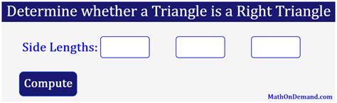 Determine Whether A Triangle With Side Lengths Of 36 48 And 60 Is A