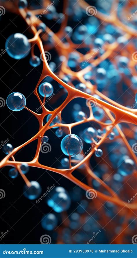 3d Rendering Unveils Intricate Gene Lines And Nodes In Biological Structure Royalty Free Stock