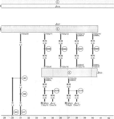 图3 2 30 转向柱电子装置控制单元、数据总线诊断接口 国产汽车电路 图片