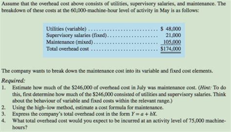 Problem 3 15 High Low Method Predicting Cost Lo1 Lo2 Crosshill