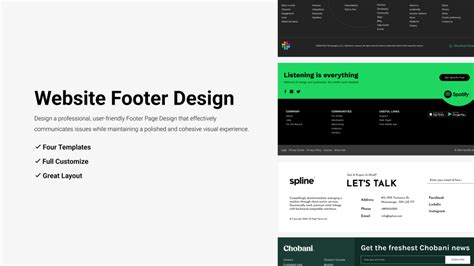 Footer Template Figma
