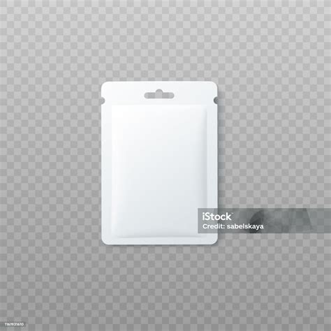 투명 한 배경에 격리 된 빈 패키지 또는 호일 봉지 벡터 모형 마스크에 대한 스톡 벡터 아트 및 기타 이미지 마스크 사람