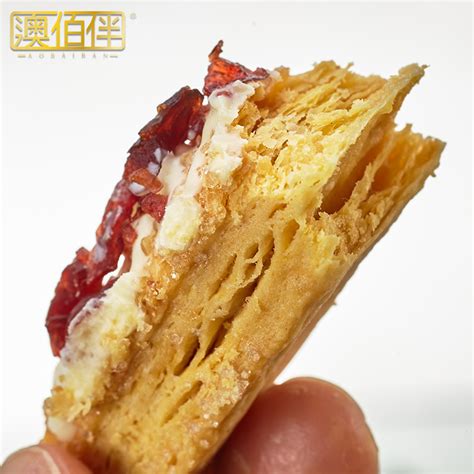 澳门手信澳佰伴饼家挞挞千层酥坚果蔓越莓味松脆可口零食特产包邮 虎窝淘