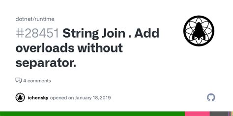 String Join Add Overloads Without Separator · Issue 28451 · Dotnet