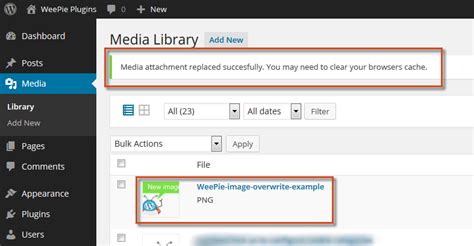 Instruction Guide Weepie Image Overwrite Plugin Weepie Plugins