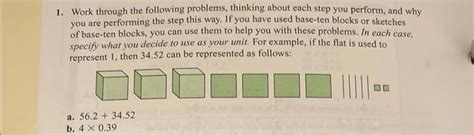 solved work through the following problems thinking about