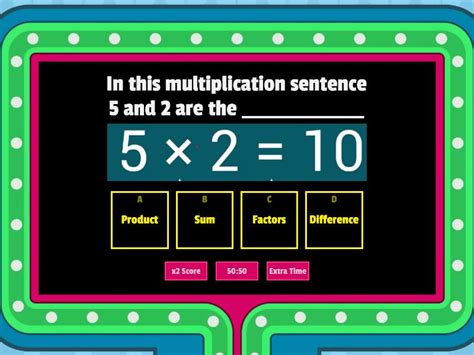 G3multiplication Gameshow Quiz