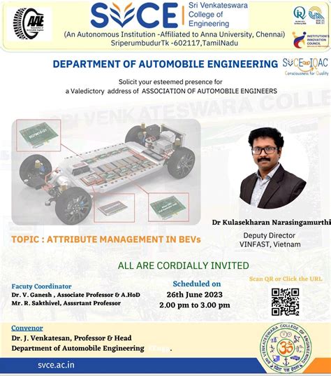 Sakthivel R On Linkedin Engineering Engineers Event Sae Electricalvehicles