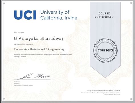 Arduino Platform And C Programming University Of California Vinayaka