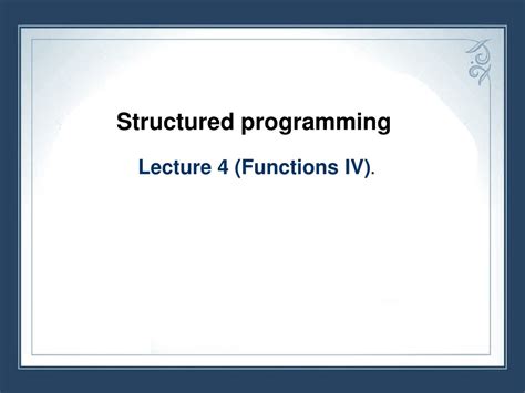 Ppt Structured Programming Powerpoint Presentation Free Download Id8995118