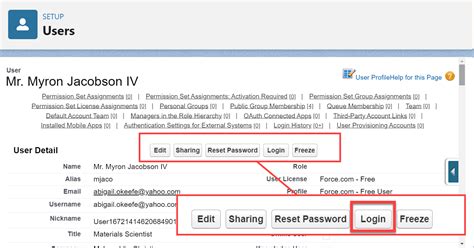 How To Add Login Button For User In Salesforce SalesForce FAQs