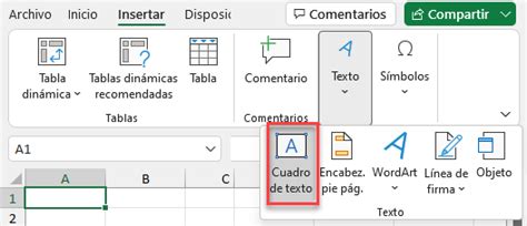 Insertar Cuadro De Texto Excel Image To U