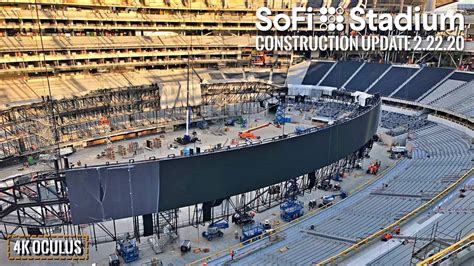 La Rams Chargers Sofi Stadium Construction Update 22220 Youtube