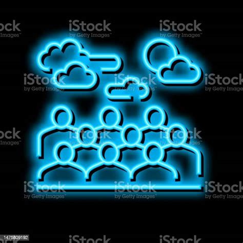 เด็กคอนเสิร์ตโรงเรียนอนุบาลนีออนเรืองแสงไอคอนภาพประกอบ ภาพประกอบสต็อก ดาวน์โหลดรูปภาพตอนนี้