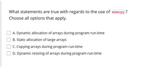 Solved Which Statements Regarding Mergesort Is Correct