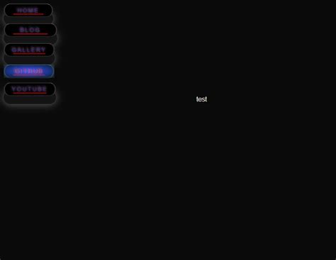 Css菜单栏特效，发光按钮html5素材 17素材网