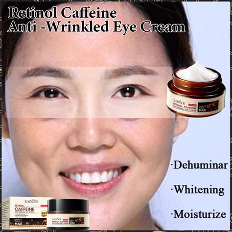 Retinol Caffeine Eye Cream Anti Wrinkle Eyebag Dark Circle Anti Aging