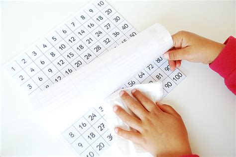 Réaliser La Table De Pythagore De Montessori Modèle En Carton Le