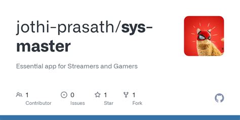 Github Jothi Prasathsys Master Essential App For Streamers And Gamers