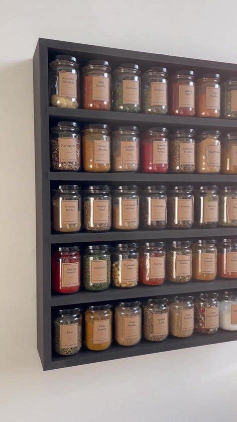 Kruidenrek Zwart 40 Kruidenpotjes Kraft Kruidenlabels Bol