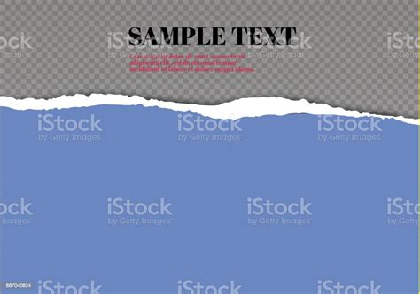 원활한 찢어진된 종이 텍스트를 위한 공간을 가진 투명 한 배경 벡터 아트와 일러스트 레이 션 0명에 대한 스톡 벡터 아트 및 기타 이미지 Istock
