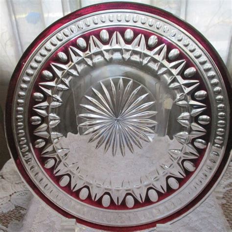 Ruby Red Plates Etsy