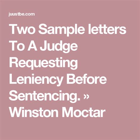Sample Letter To Judge For Sentence Reduction Business Letter Examples