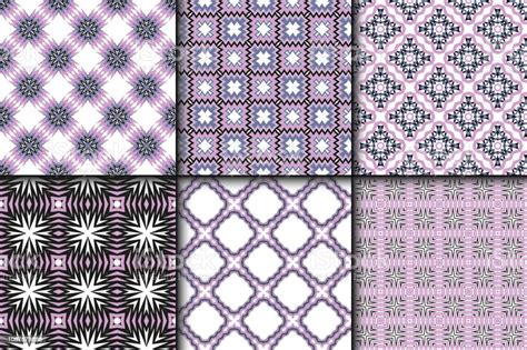 현대 기하학적 패턴의 집합입니다 벡터 일러스트입니다 직물 섬유 두건 0명에 대한 스톡 벡터 아트 및 기타 이미지 0명 귀여운 꽃 식물 Istock