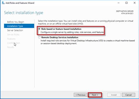 installing active directory domain controller on windows server 2016