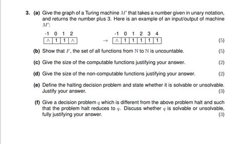 solved 3 a give the graph of a turing machine m that