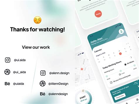 employee time tracking app ui design kit behance