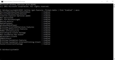 How To Enabledisable Windows Features Via Command Prompt