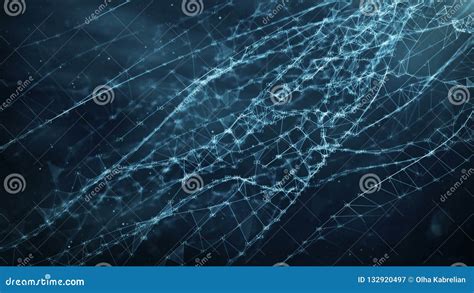 Abstract Motion Background Digital Random Digits Plexus Data Networks