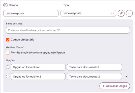 Tipos De Campos Do Formulário